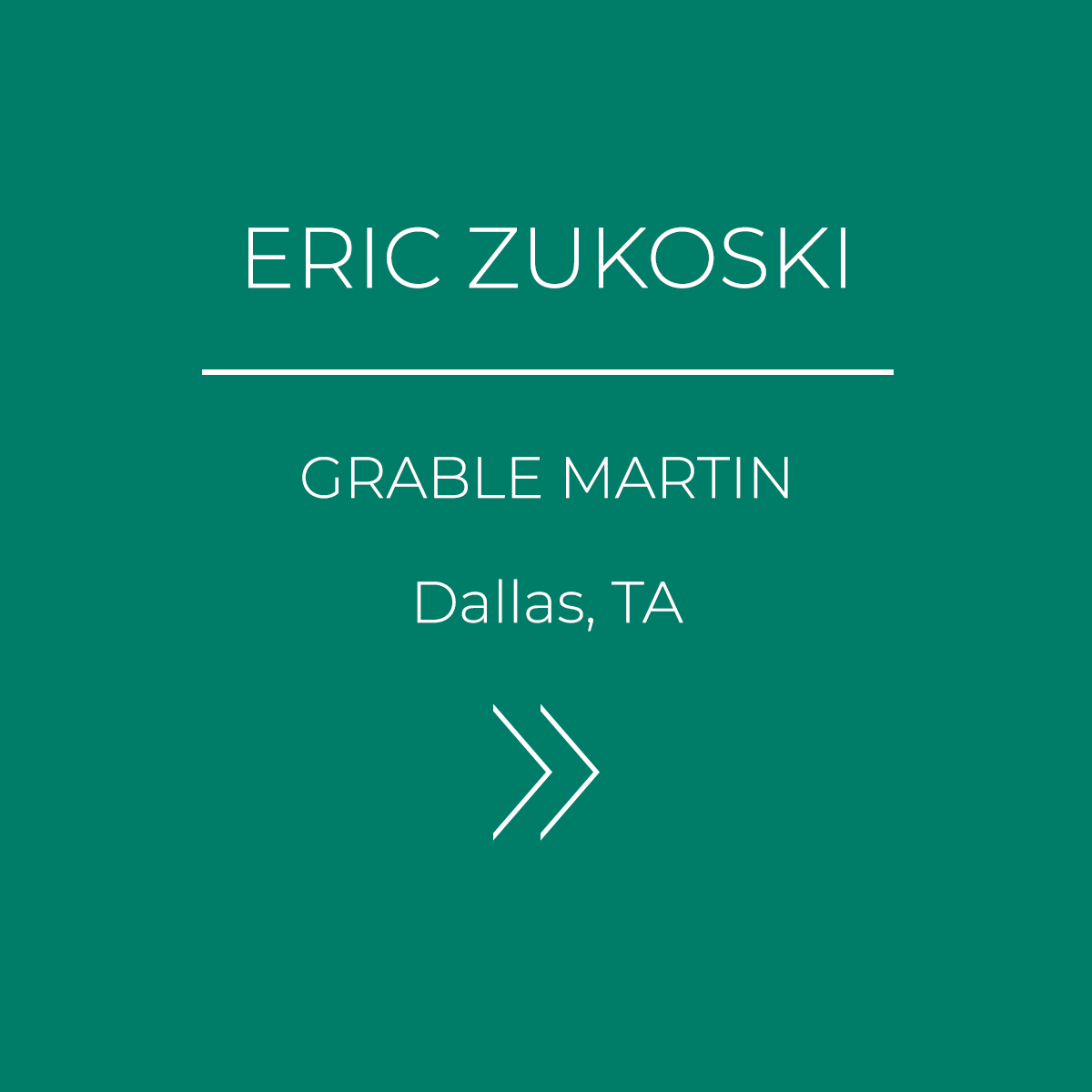 New Placement: Eric Zukoski Joins Grable Martin! | OnBoard Legal